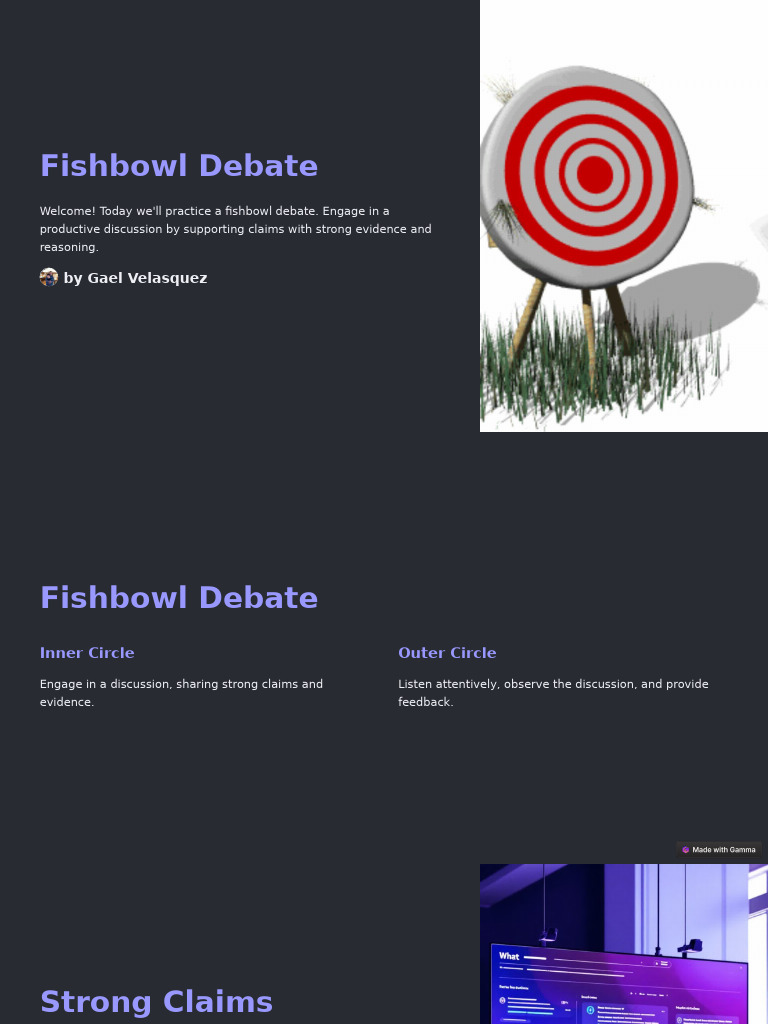 Fishbowl Debate Guidelines and Steps | PDF | Human Communication