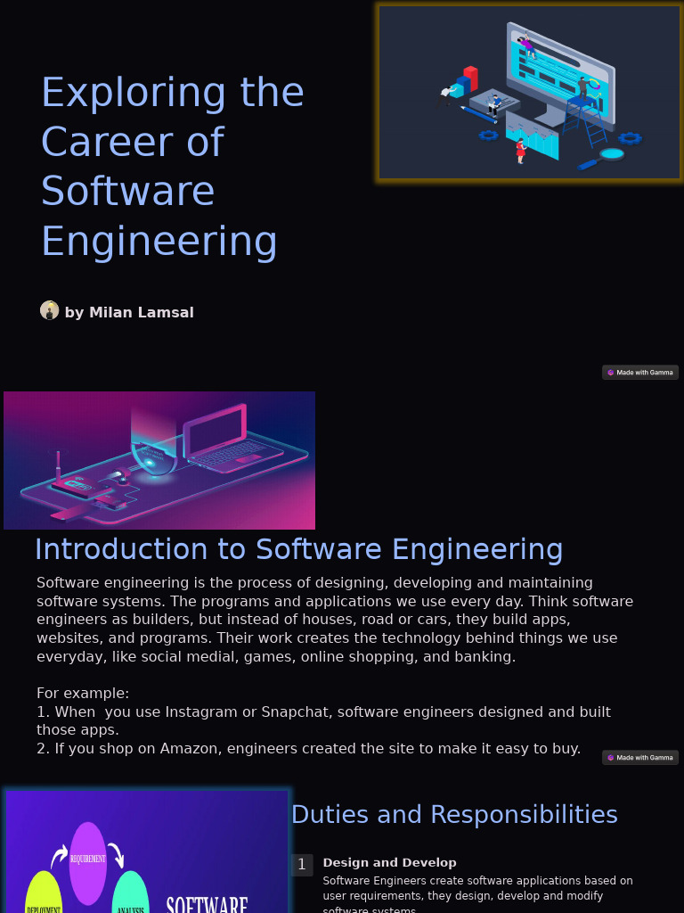 Software Engineering Career Overview | PDF | Software | Computer ...