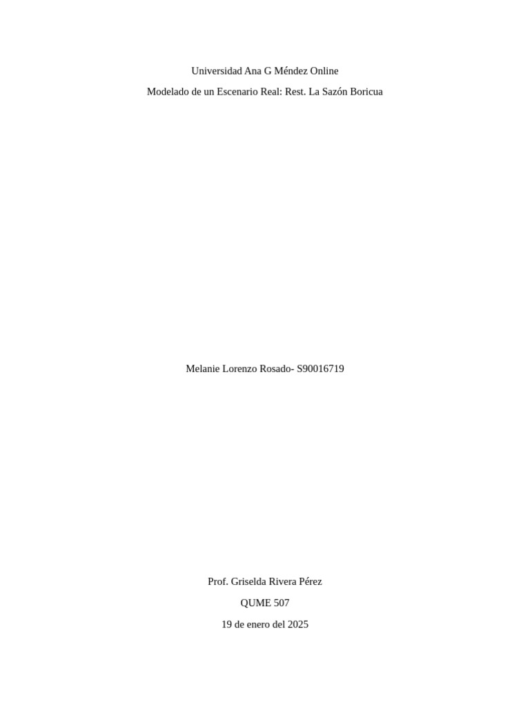 Modelado de un escenario real QUME | PDF | Puerto Rico
