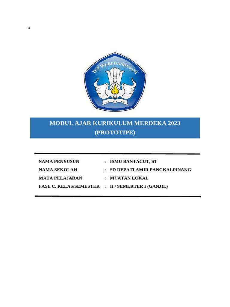 MA. Mulok FASE A KELAS 2 | PDF