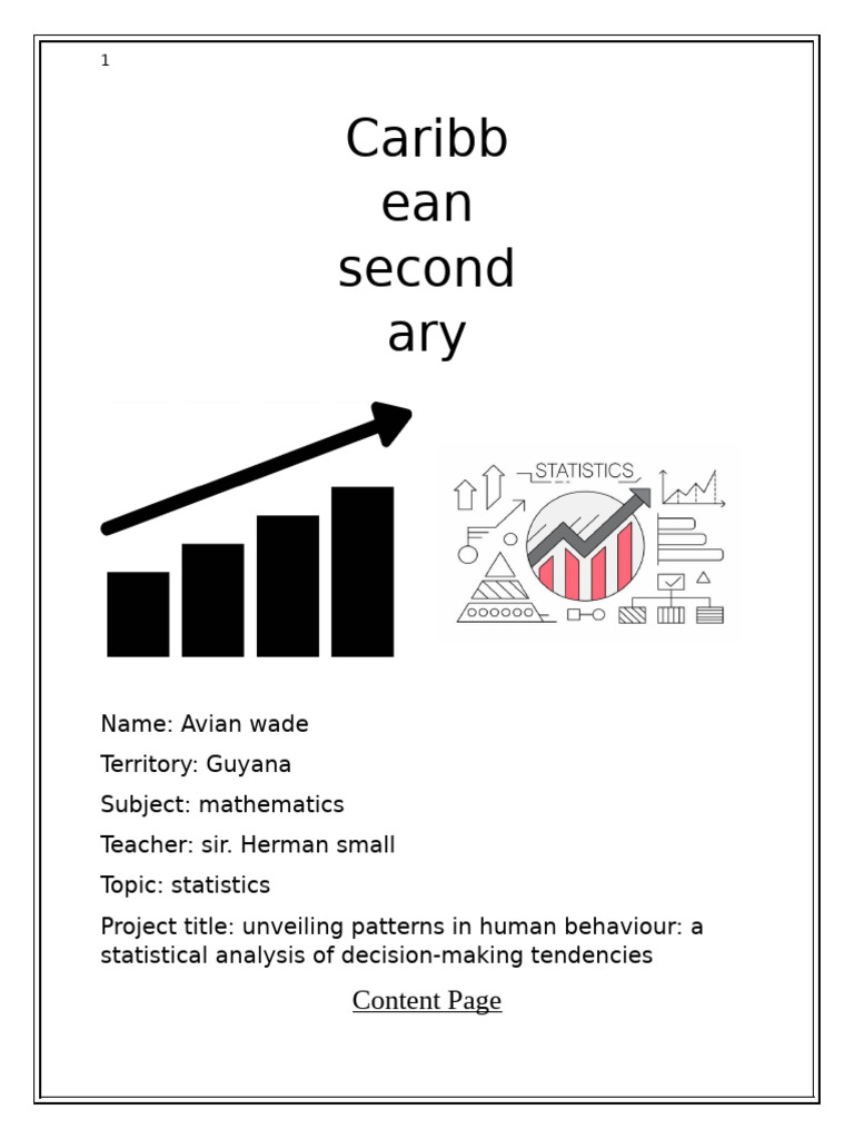 Avian Wade Mathematics Sba | PDF | Decision Making | Statistics