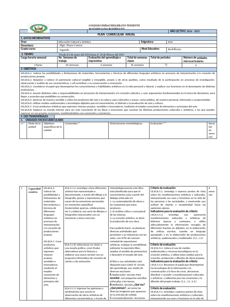 Pca 2do Eca Actual | PDF | Las emociones | Conocimiento