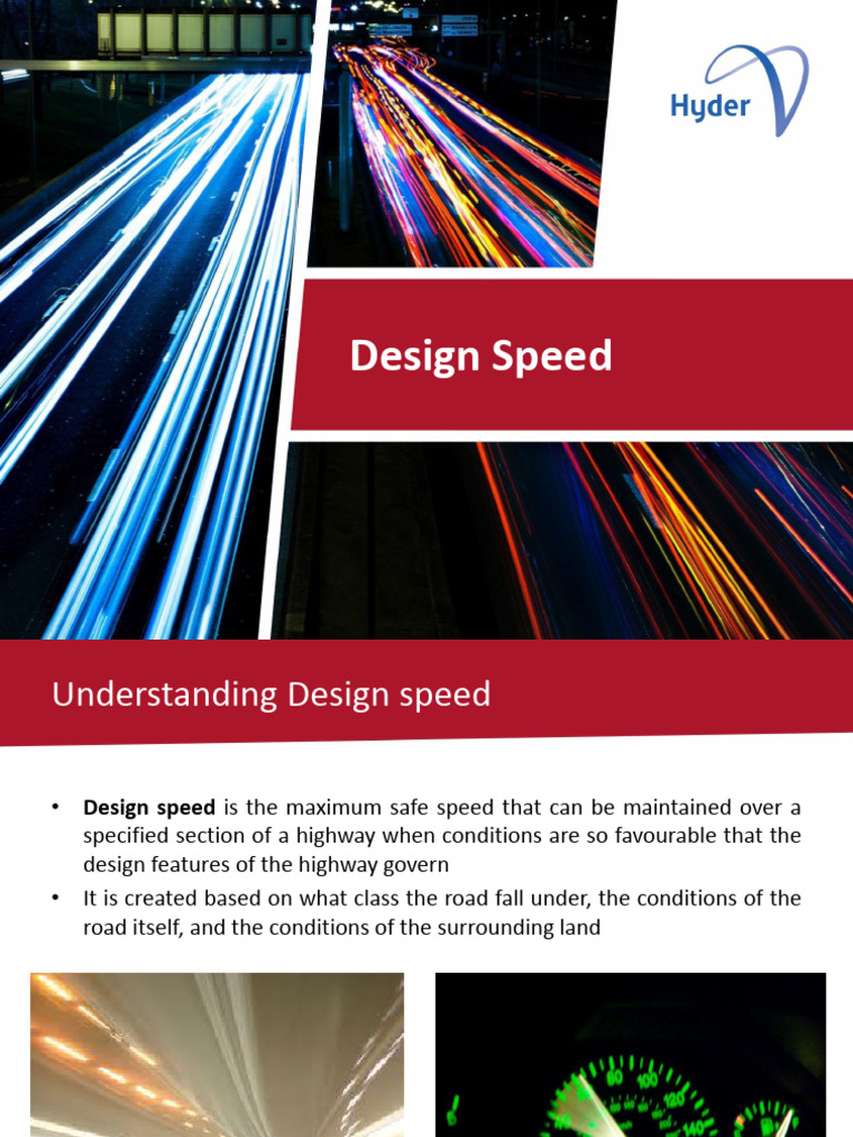 00 Concept - DMRB Design Speed | PDF | Road Infrastructure | Transport Infrastructure