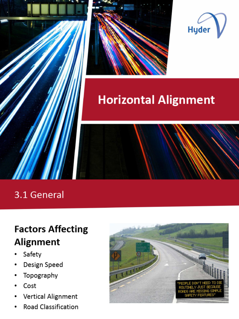 03 QHDM Horizontal Alignment | PDF | Transport Infrastructure | Road Transport