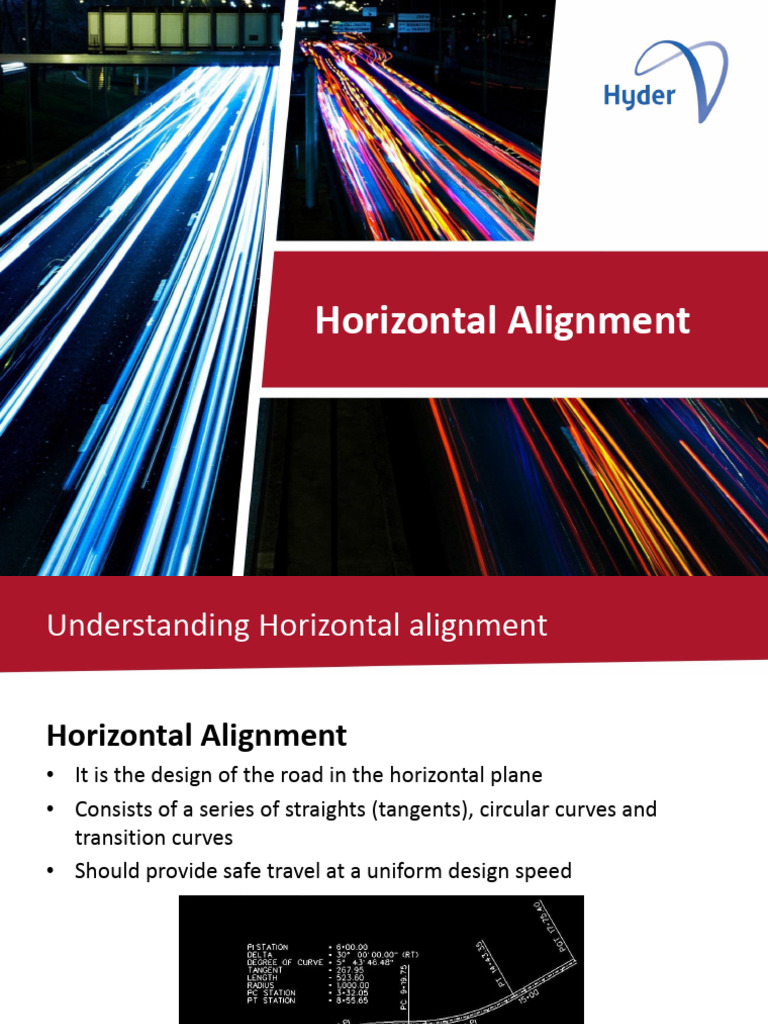 02 Concept - DMRB Horizintal Alignment | PDF | Road | Transport
