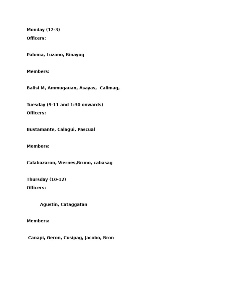 IGP Schedule | PDF