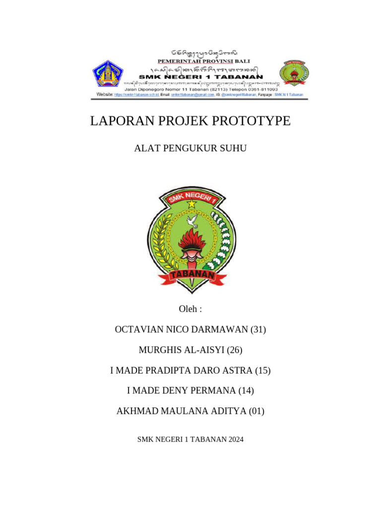 Projek Prototype Warung Nico | PDF