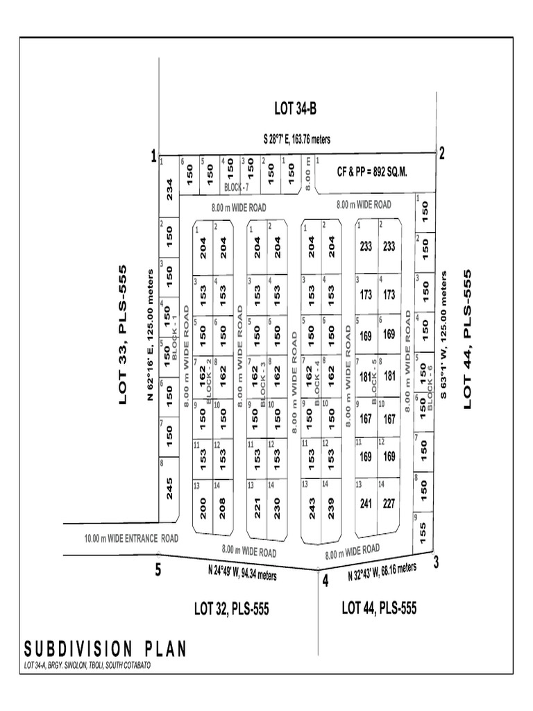 Subdivision Plan Model 3 | PDF