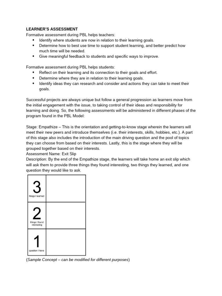 Learners Assessment Pdf Educational Assessment Learning