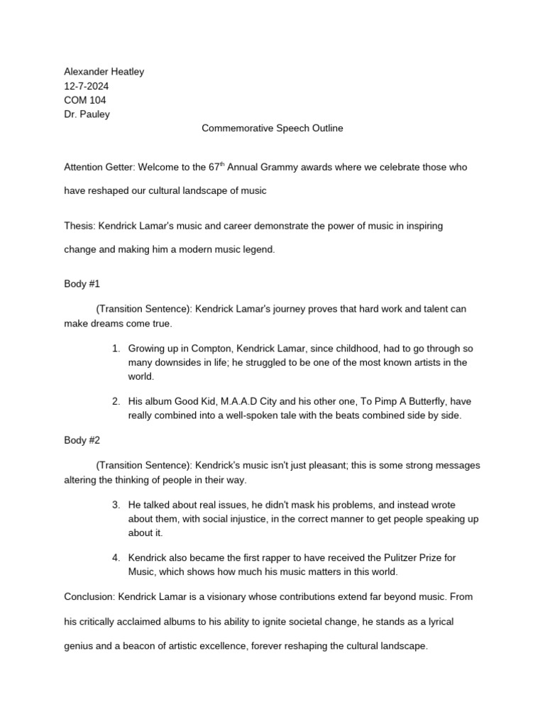 Commemorative Blank Outline | PDF