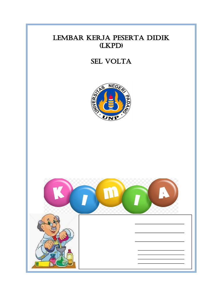 LKPD Sel Volta kumpul | PDF