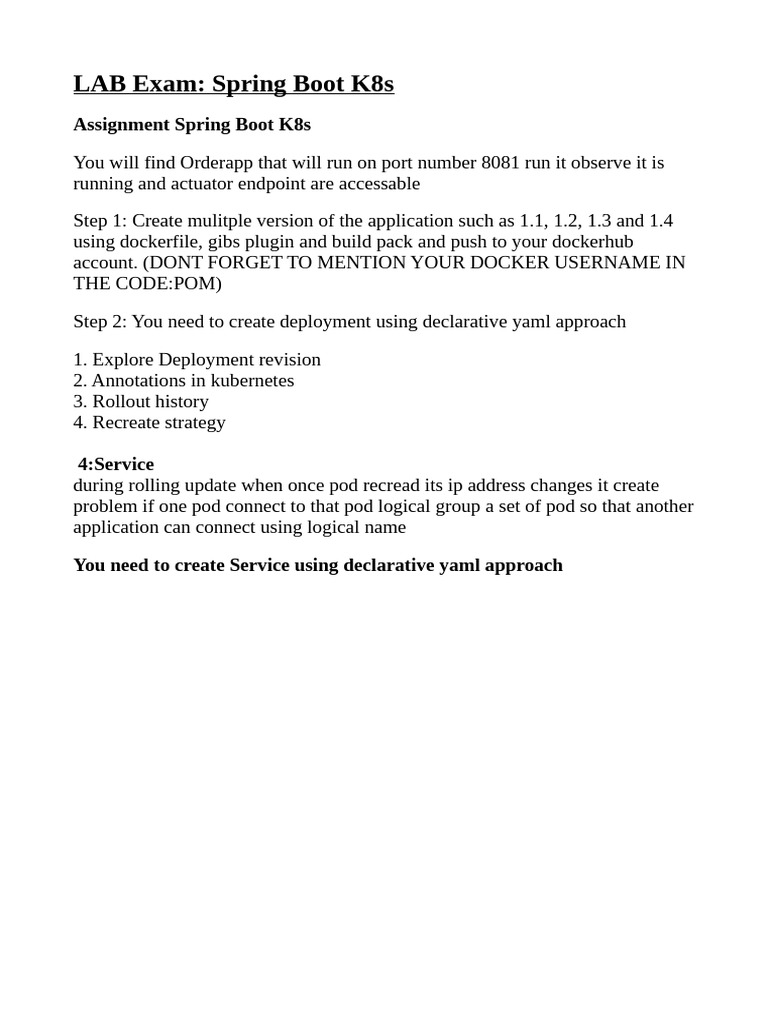 Lab Assignment k8s | PDF