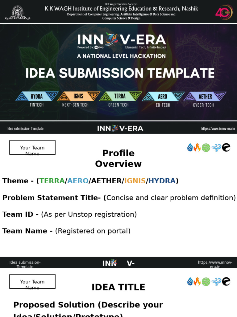 National Hackathon Idea Submission Guide | PDF | Microsoft Power Point ...