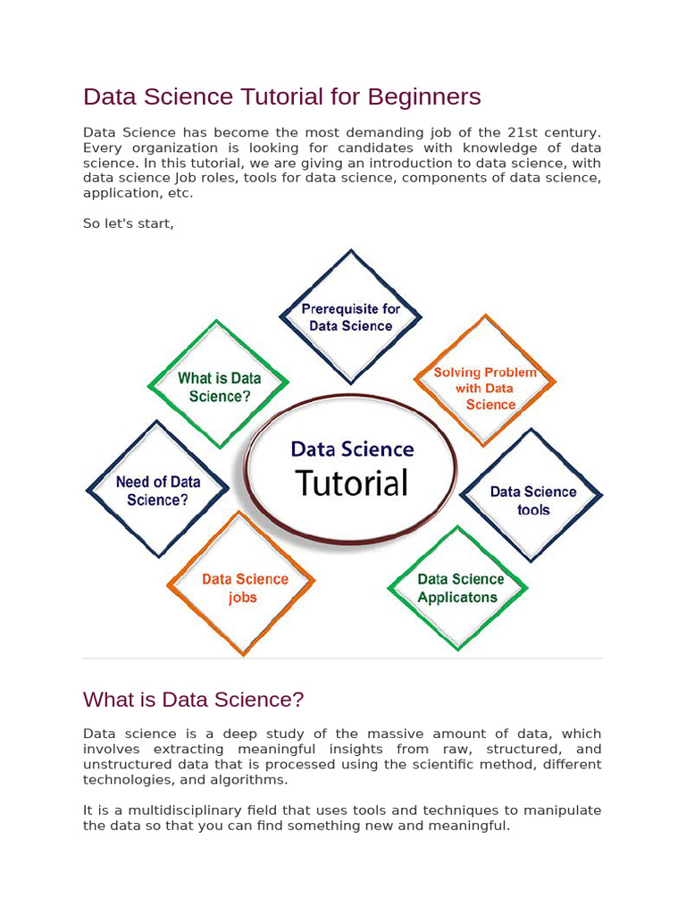 AI UNIT 1 Data Science | PDF | Data Science | Machine Learning
