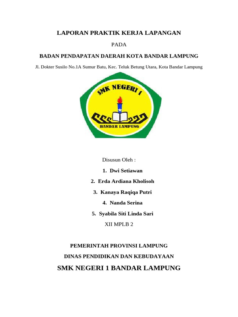 Laporan PKL Bapenda | PDF