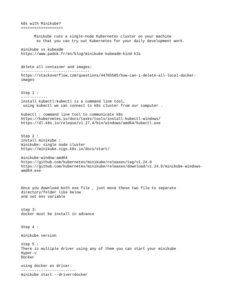 6-k8s With Minikube Sept 2024 | PDF | Computer Cluster | Computer Engineering