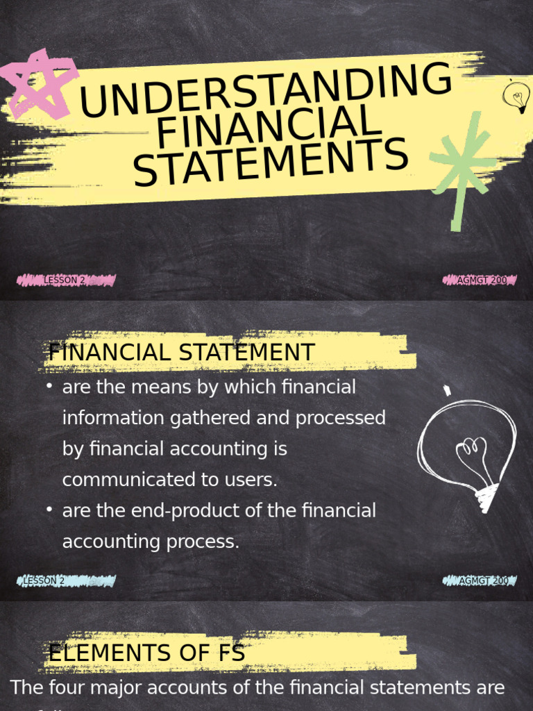 Financial Statements Explained: Key Elements | PDF | Expense | Balance ...