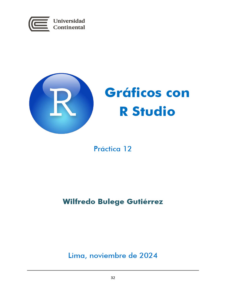 Práctica 12 | PDF | R (lenguaje de programación) | Datos