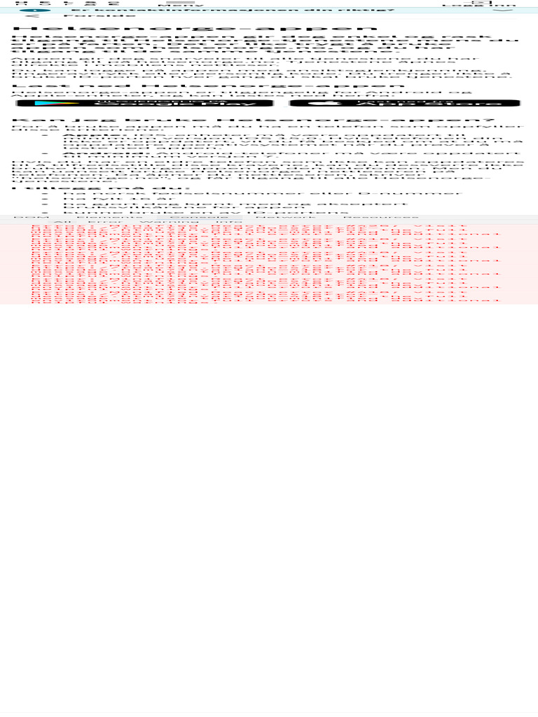 Helsenorge Appen Helsenorge | PDF