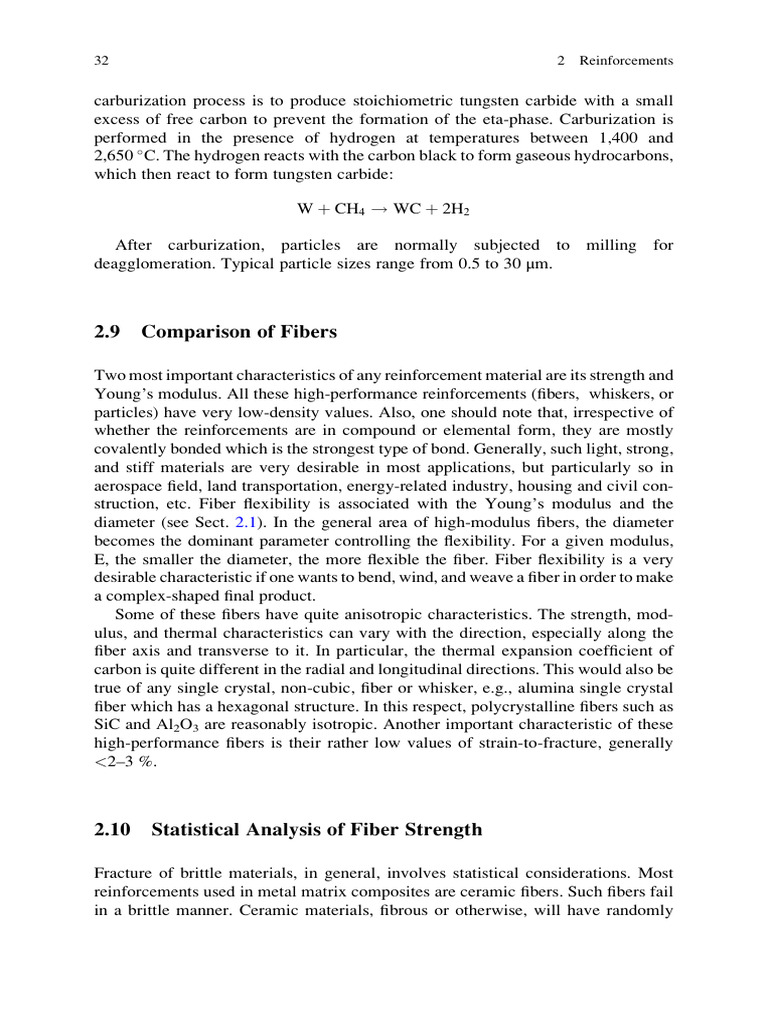 Chawla Metal Matrix Composites 2nd Ed 49 52 | PDF | Fibers | Composite ...