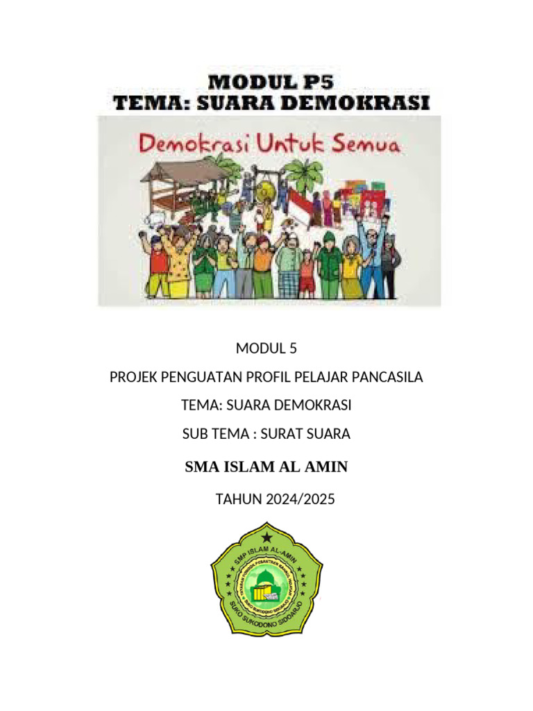 Modul P5 Tentang Surat Suara | PDF