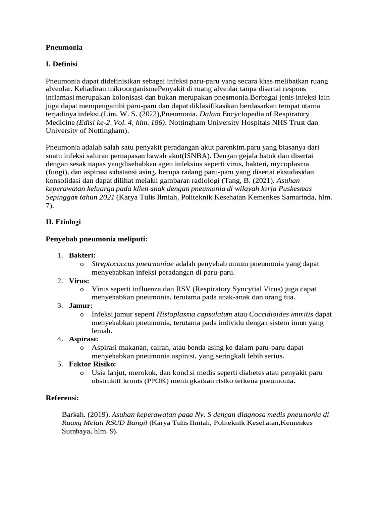 Pneumonia Vania | PDF
