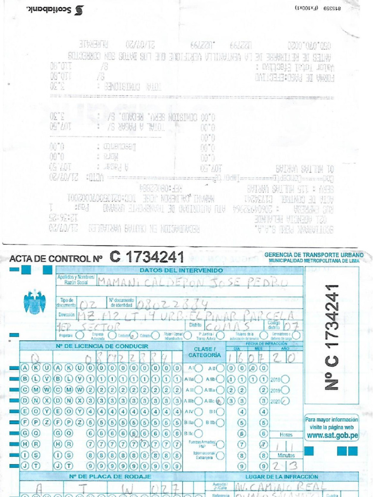 Acta de Control - C1734241 | PDF