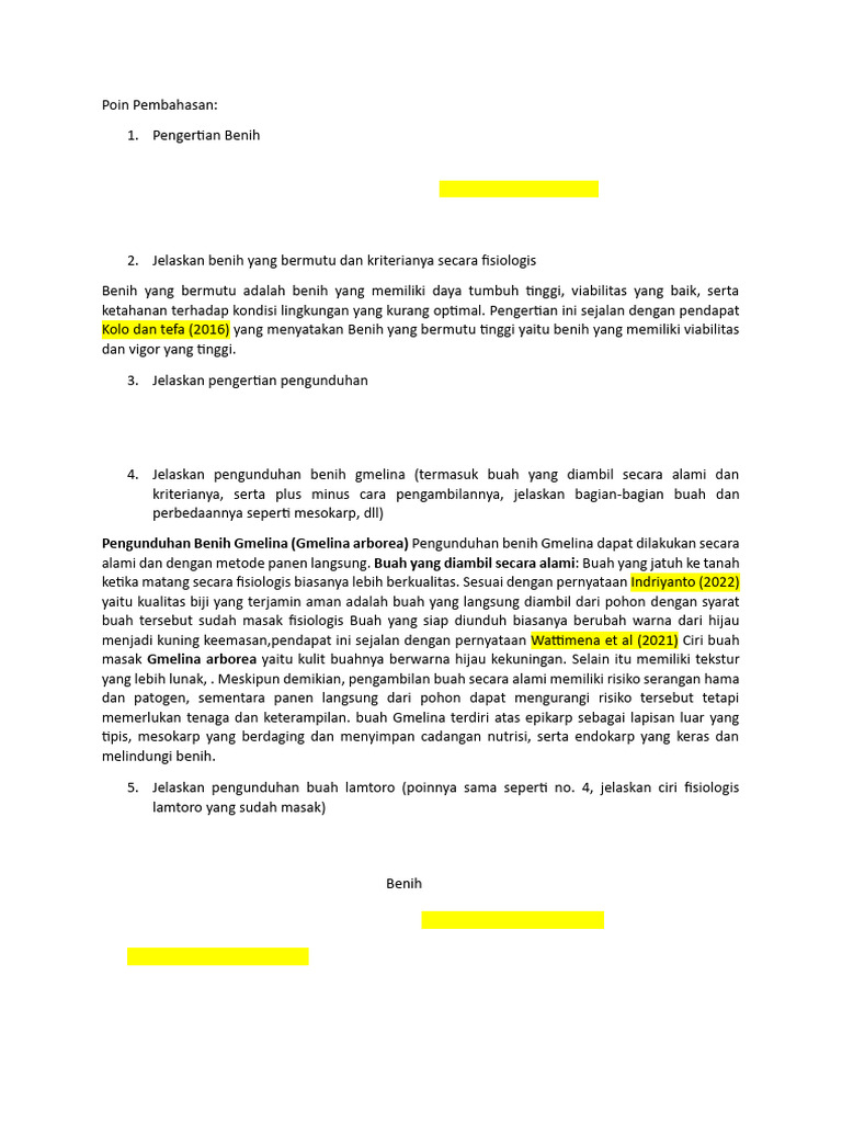 Poin Pembahasan Svk | PDF