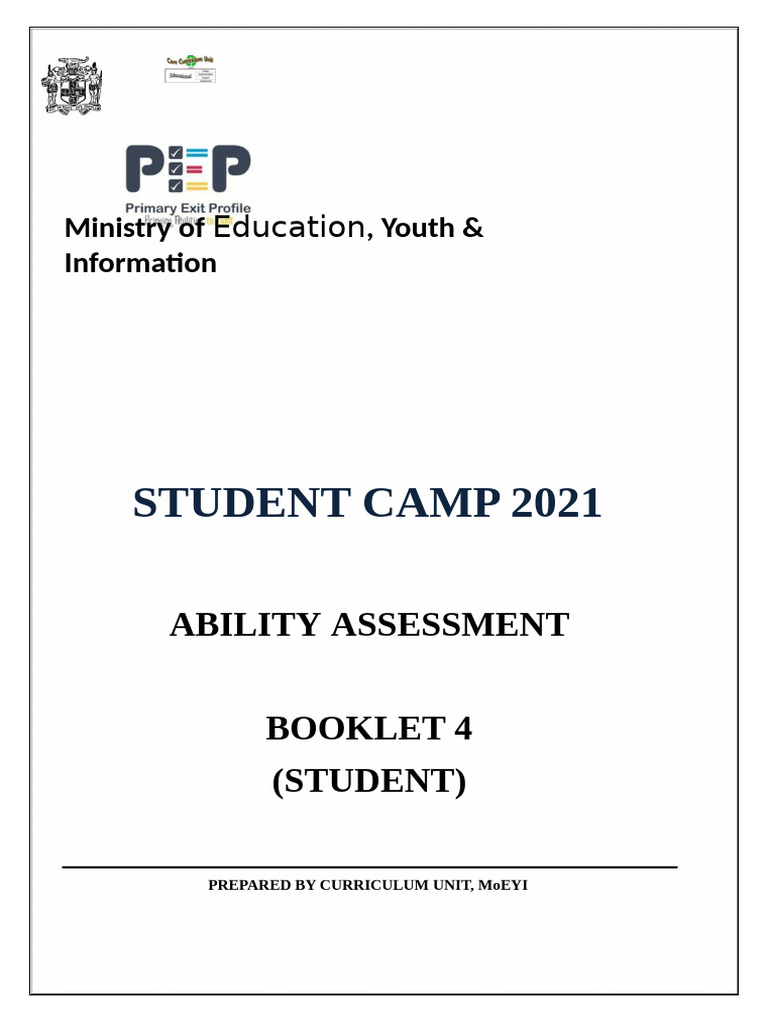 PEP Ability Booklet 4 - Student | PDF | Mountains | Curriculum