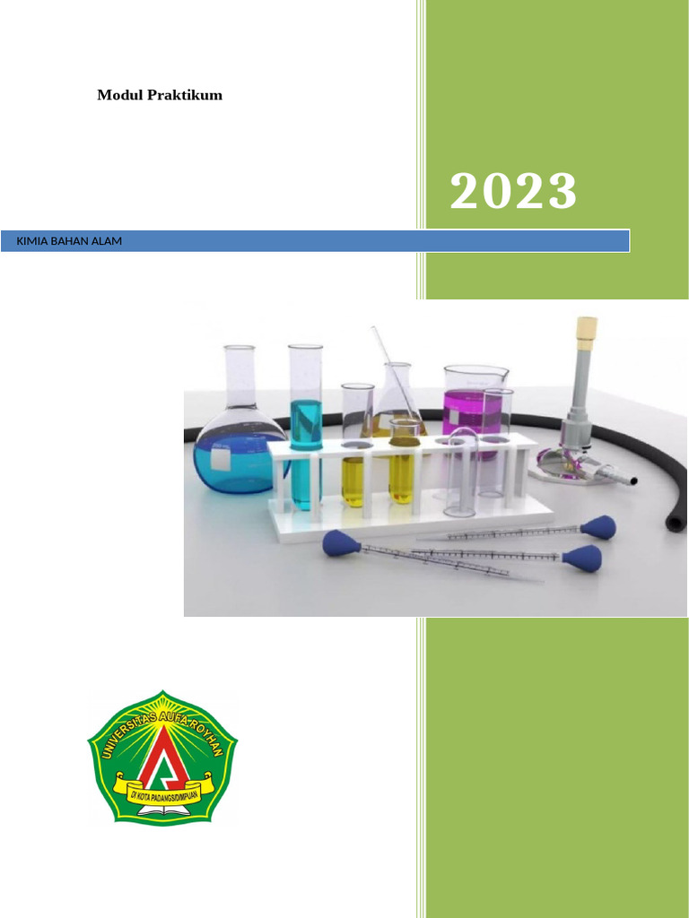 Modul Praktikum Kimia Bahan Alam 2023 | PDF