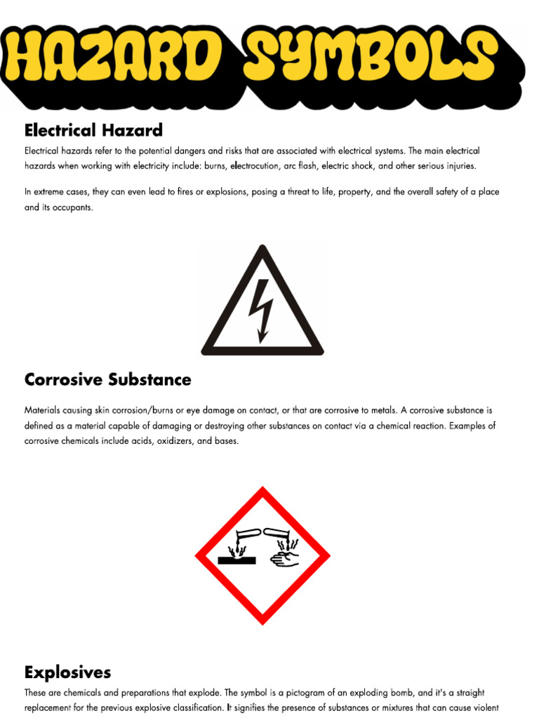 Hazardous Symbols 3 | PDF