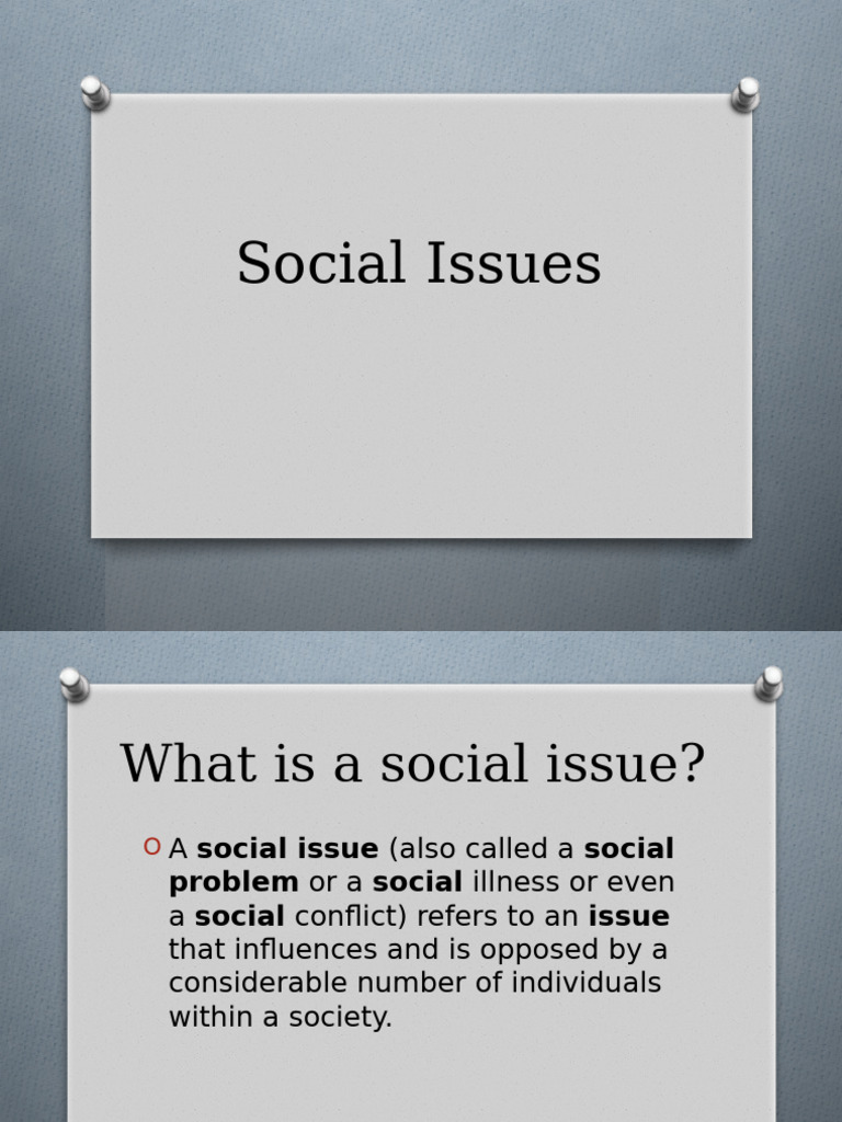 Some Current Social Issues | PDF | Social Policy | Social Ethics