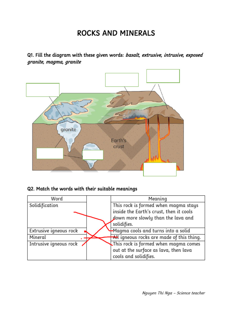 Rocks and Minerals: A Teacher's Guide | PDF | Rock (Geology ...