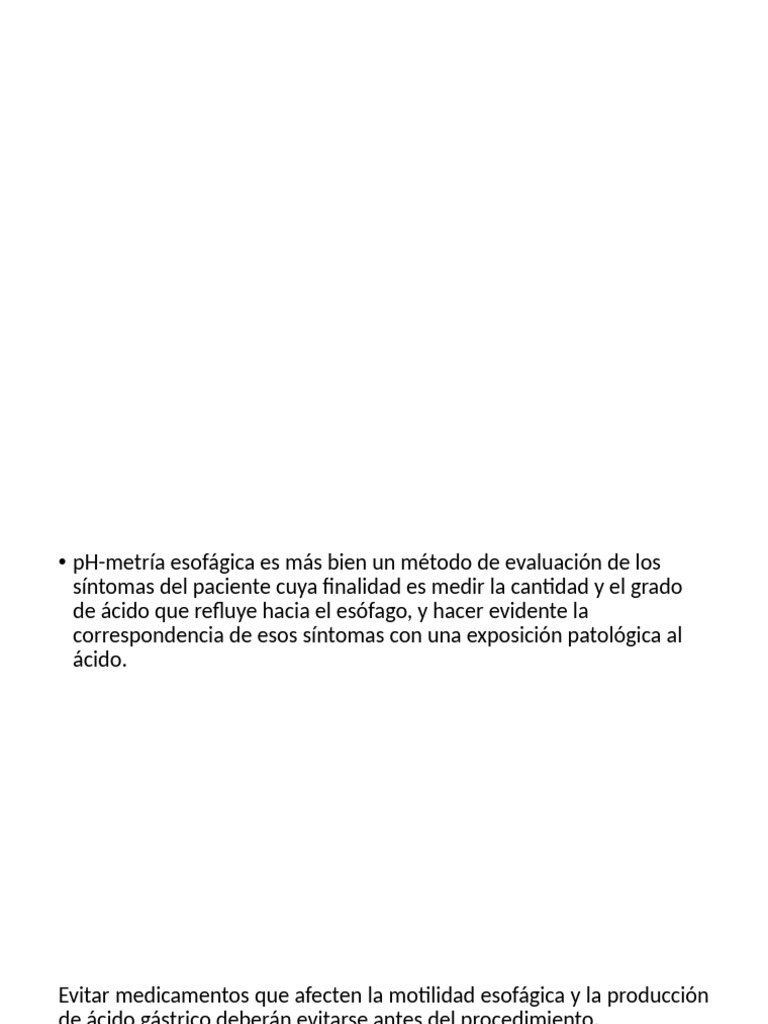 Evaluación de pH-metría esofágica y acalasia | PDF | La enfermedad por ...