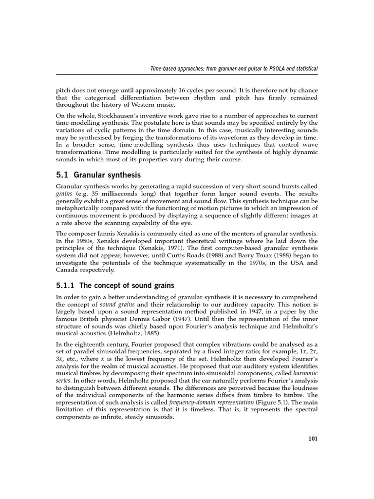 Granular | PDF | Spectral Density | Sound