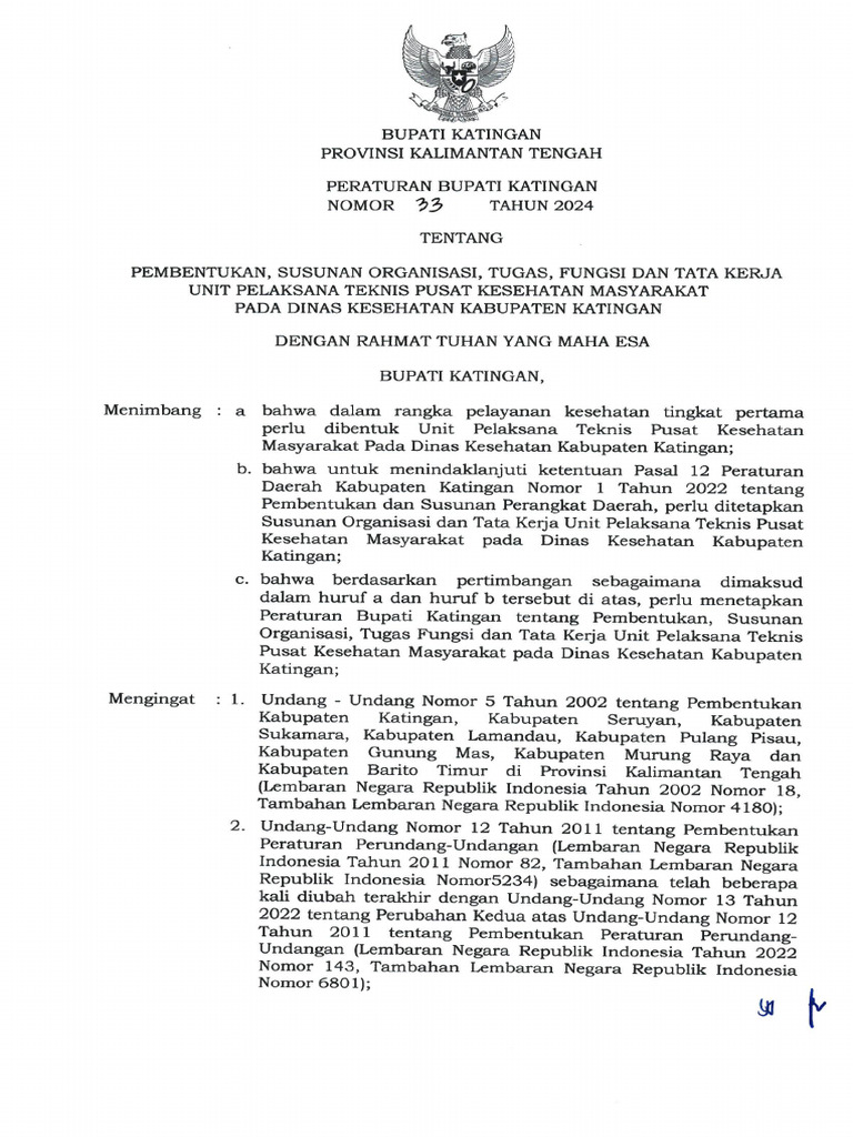 Perbup 33 2024 | PDF