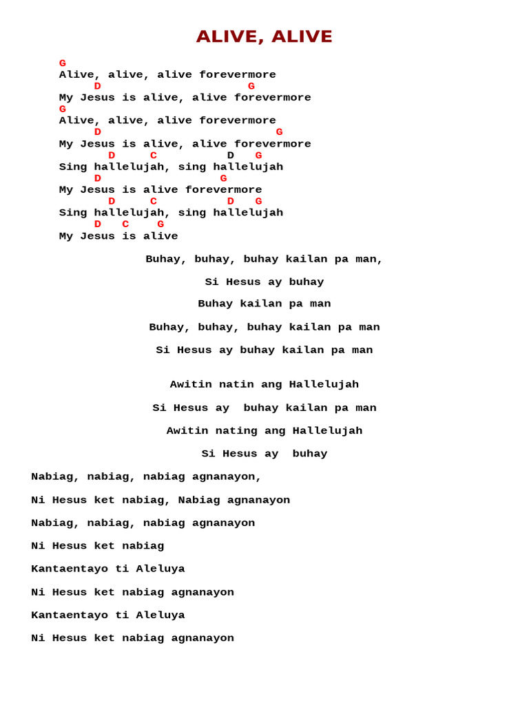 ALIVE, Alivr Alive Forevermore | PDF