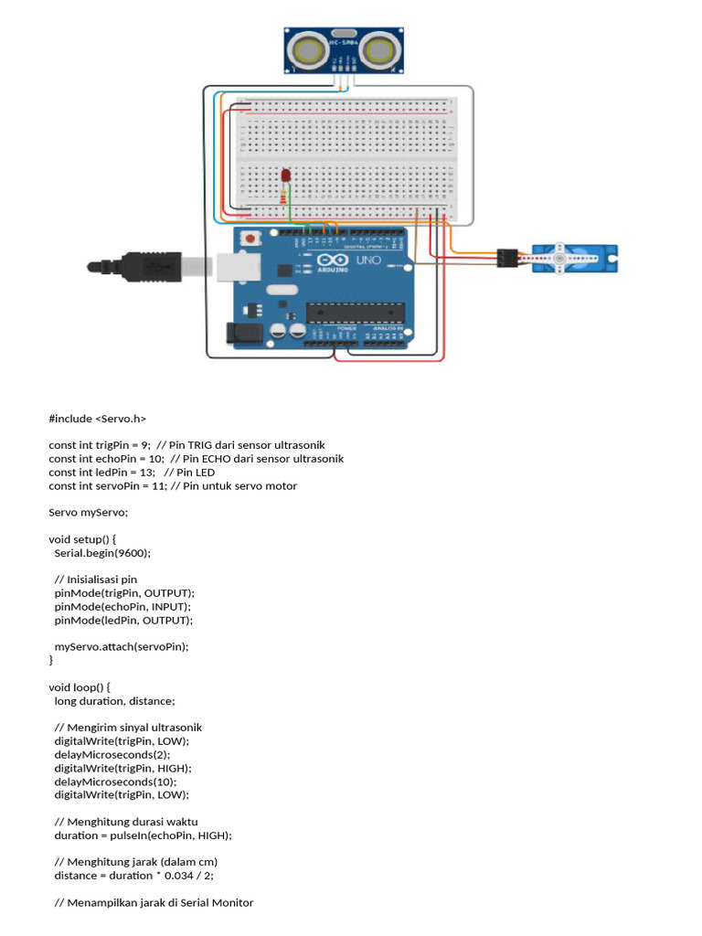Ultrasonic dan Servo | PDF