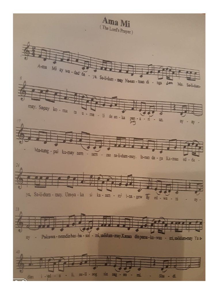 Amami Ay Wadad Daya | PDF