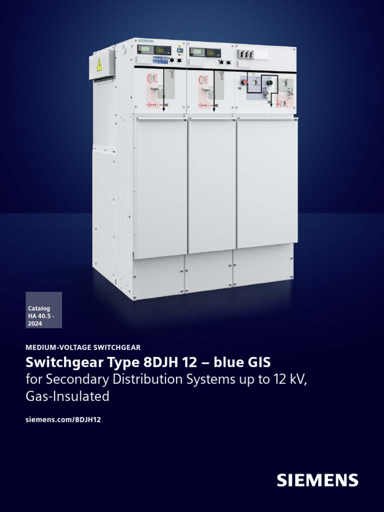 8DJH12 Blue GIS Catalog HA 40.5 EN | PDF | Transformer | Electric Power ...