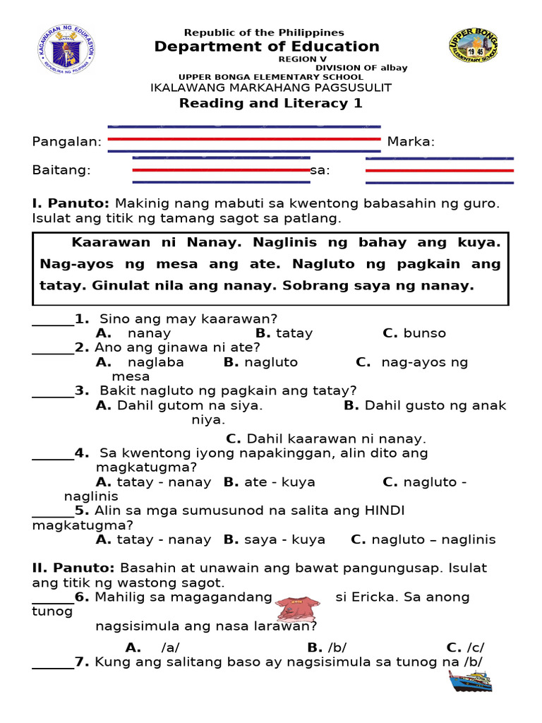 PT Reading &literacy Q2 | PDF