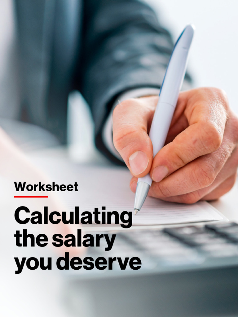 Calculating the Salary You Deserve - Worksheet | PDF | Tax Deduction ...