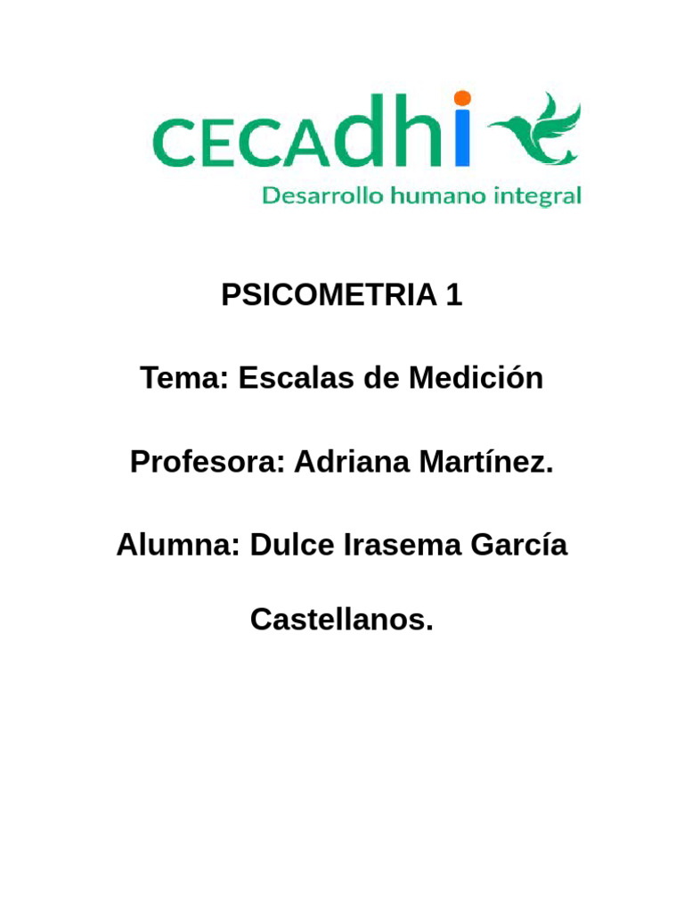 MODULO 1 PSICOMETRIA 1 | PDF | Diferencia | Desviación Estándar