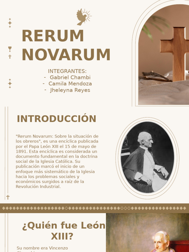 Rerum Novarum: Derechos Laborales y Justicia | PDF | Ciencias Políticas