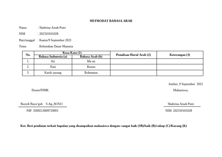 Format mufrodat | PDF