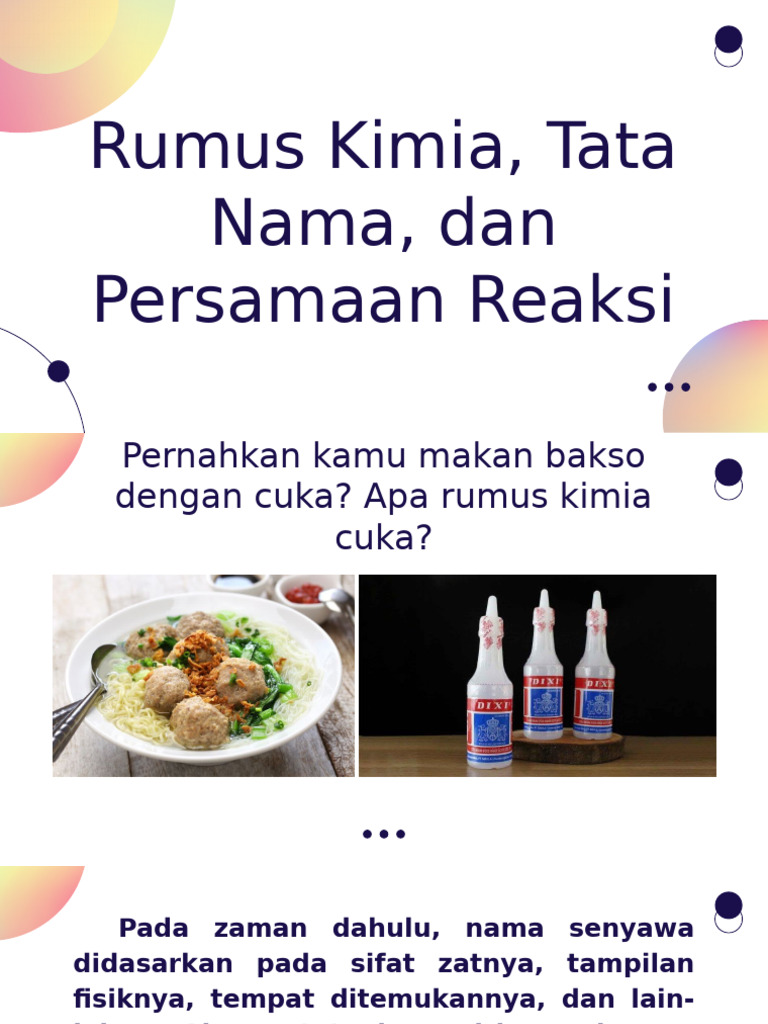 Rumus Kimia Kelas X E | PDF