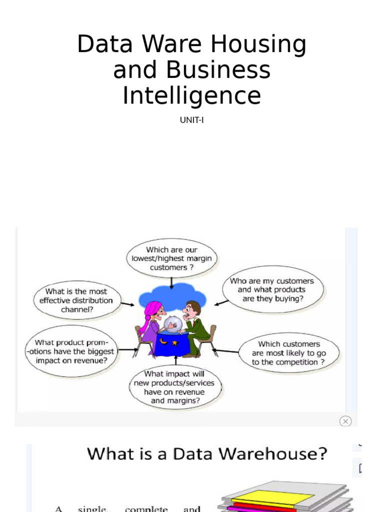 unit1 dwbi | PDF | Data Warehouse | Databases