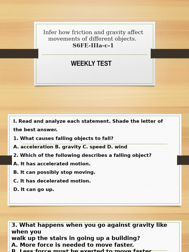 SCI-Q3 | PDF | Force | Gravity