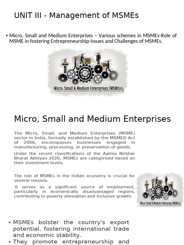 Entrepreneurship Unit-3 - MID 1 | PDF | Entrepreneurship | Small And ...