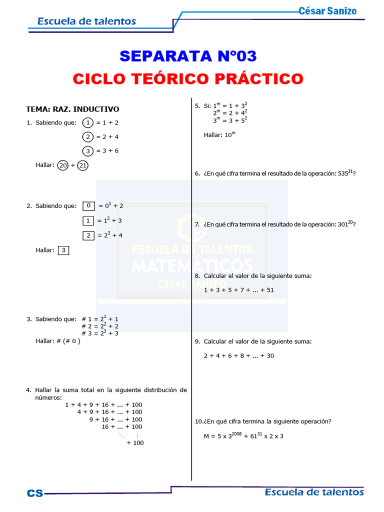 Separata N°03 | PDF